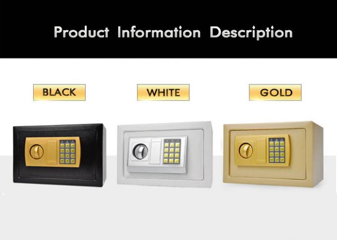 High Security Portable Steel Plate Electronic Key Lock Box