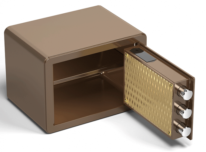 High 250mm Small Fireproof Box , Electronic Safe Box